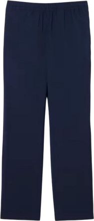 Lacoste Femme, Pantalons, Bleu, Taille: 46 FR Chino en Flanelle de Laine Coupe R&eacute;guli&egrave;re