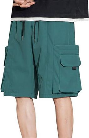 Generic Short de course pour homme - Coupe ajust&eacute;e - Extensible - Taille &eacute;lastique - D&eacute;contract&eacute; - Pantalon de travail - Pantalon chino coupe ajust&eacute;e - Pantal