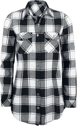 RED by EMP Femme Chemise Longue Noire et Blanche XL