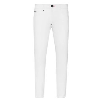 Philipp Plein Homme, Jeans, Blanc, Taille: W34 Jeans skinny