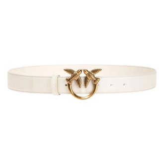 Pinko Pinko, Femme, Accessoires, Blanc, Taille: S Love Berry Simply Belt H3