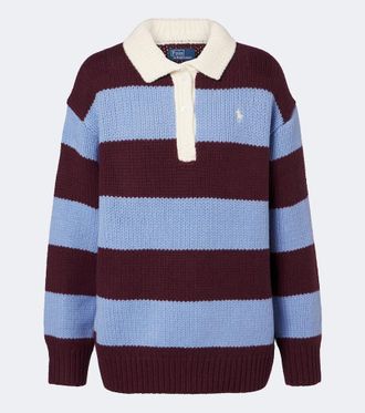Polo Ralph Lauren Polo en laine m&eacute;lang&eacute;e &agrave; rayures