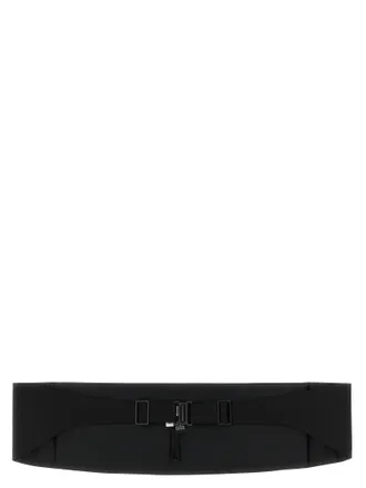 Pal Zileri Satin Tuxedo Belt - Black