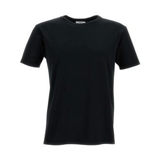 Rier Homme, Tops, Noir, Taille: M T-shirt ras du cou en jersey de coton