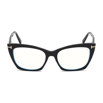 Tom Ford Femme, Accessoires, Noir, Taille: 54 MM Lunettes Optiques OEil de Chat