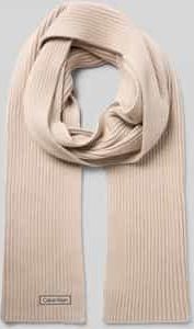 Calvin Klein Schal mit Kaschmir-Anteil und Label-Patch