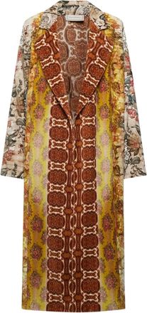 Pierre-Louis Mascia Mantel mit Blumenmuster - Rot