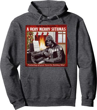 Star Wars Christmas Darth Vader A Very Merry Sithmas Cover Pullover Hoodie