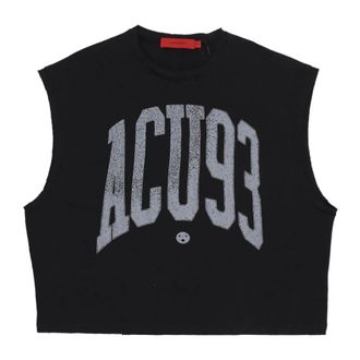 Acupuncture Touch Down &Auml;rmelloses Tanktop - - Tops - Herren - Schwarzk - M