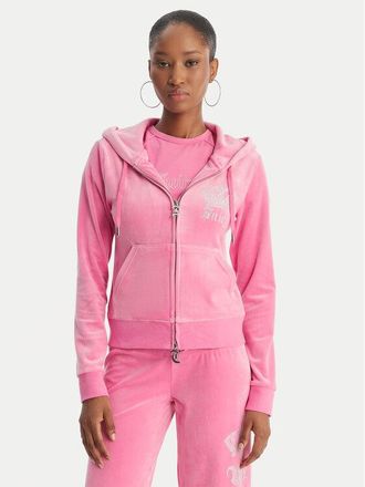 Juicy Couture Sweatshirt Gothic Crown JCBAS126805 Rosa Slim Fit