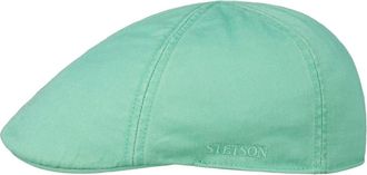 Stetson Texas Cotton Flatcap UV Schutz 40+ Unifarbene Schirmmütze Frühjahr Sommer Mint XL (60-61 cm)
