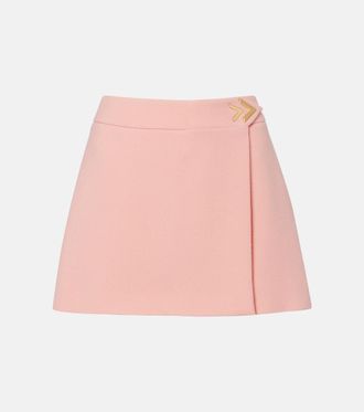 Valentino Mini-jupe VGold en laine vierge