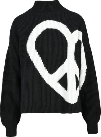 Moschino Femme, Pulls, Noir, Taille: 38 FR Col roul&eacute;s