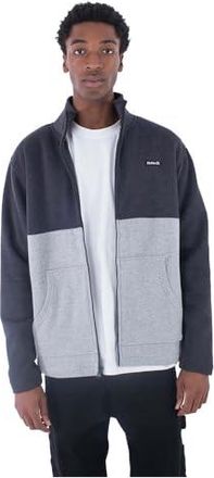 Hurley Alps Block Crew Maillot de survêtement, Noir chiné, XXL Homme