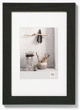 Walther Design Walther Design Cadre Photo Walther Design Noir 13 x 18 cm avec Passe-Partout, Cadre en Bois Maison HO318B