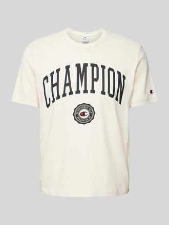 Champion T-Shirt mit Label-Print Modell Bookstore