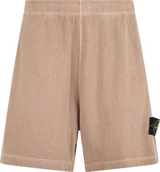 Stone Island Homme, Shorts, Beige, Taille: M Malfil&eacute; Fleece Old Effect