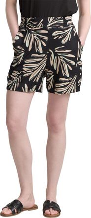 Tom Tailor Damen 1046825 Bermuda Shorts, 37993-Abstract Black Beige Print, XXL