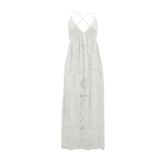 Zimmermann Wei&szlig;e Eyelet-Spitze Midi-Kleid - - Dresses - Damen - Wei&szlig; - L