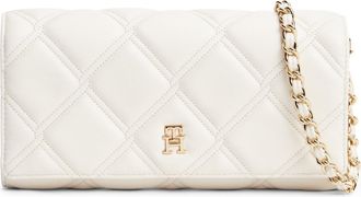 Tommy Hilfiger Portemonnaie Quilted TH Monogram Chain Strap