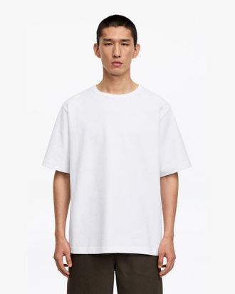 Arket Oversize-T-Shirt 270 GSM -Wei&szlig;