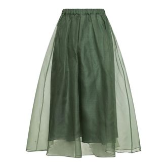 Max Mara Femme, Jupes, Vert, Taille: 36 FR Wkdvisino Flared Skirt