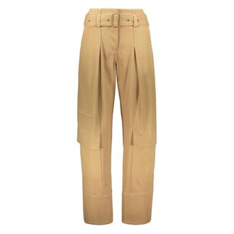 Low Classic Cargo Hose mit Taschen und G&uuml;rtel - - Trousers - Damen - Beige - L