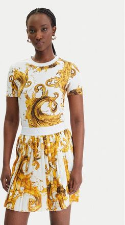 Versace Jeans Couture T-Shirt 80HAH608 JS553 Wei&szlig; Regular Fit