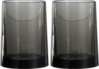 Kleine Wolke 5059901852 Zahnputzbecher Pino, anthrazit, 70x95 mm (Packung mit 2)