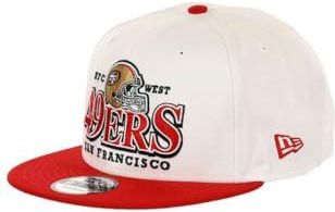 New Era San Francisco 49ers NFL White Original Teamcolour Helmet Red 9Fifty Snapback Cap