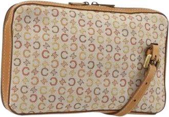 Celine Sac bandouli&egrave;re vintage macadam Pre-owned - Femme - Pre-owned - Beige - Taille: ONE Size