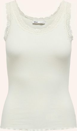 Only Top Mit Spitze weiss