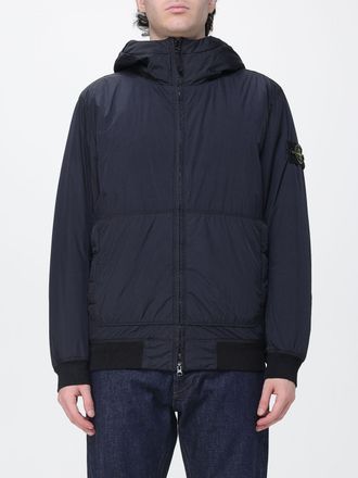 Stone Island Coupe-vent Crinkle Reps NY en nylon &agrave; capuche avec logo