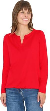 Cecil 3228461 Chemise à laspect Tunique, Orange Citrouille, L Femme