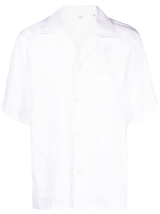 Aspesi chemise en lin SS - Blanc
