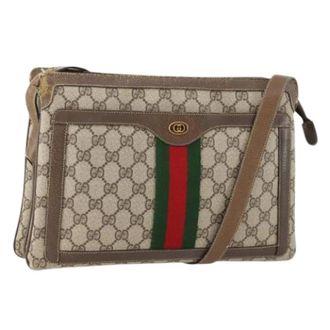 Gucci Sac bandouli&egrave;re GG Canvas Vintage Pre-owned - Femme - Pre-owned - Beige - Taille: ONE Size
