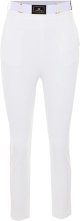 Elisabetta Franchi Pantalons D&eacute;contract&eacute;s - Blanc
