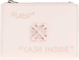 Off-white Femme, Accessoires, Rose, Taille: ONE Size Portefeuille en cuir