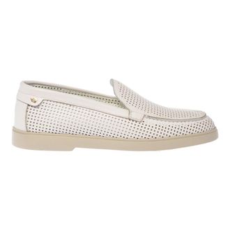 Baldinini Perforierte Leder-Slipper - - Shoes - Damen - Wei&szlig; - 41 EU