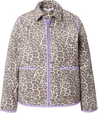 STUDIO UNTOLD Kurzjacke Steppjacke oversized Leo Colorpaspel Hemdkragen