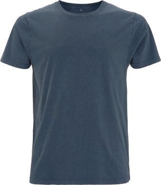 Life-Tree Shirt Organic Basic Washed Blue