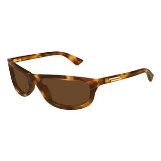 Bottega Veneta Rechteckige Sonnenbrille - - Accessories - unisex - Braun - 58 MM