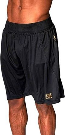 LEONE 1947 Short de Boxe, Noir, XL, ABE11