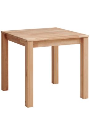 Livetastic Esstisch, Kernbuche, Holz, Kernbuche, massiv, quadratisch, eckig, 80x75x80 cm, gastro- und objekttauglich, in verschiedenen Gr&ouml;&szlig;en erh&auml;ltlich, Esszimm