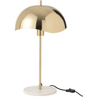 M&S Collection M&s - Lampe de table ronde 30x30x56 cm en m&eacute;tal dor&eacute; et marbre