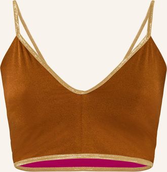 Mymarini Mymarini Bustier-Bikini-Top Vacation Top Shine Zum Wenden pink