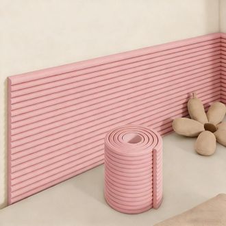 Generic Wandkissen Selbstklebend-3D Wandpaneele Gepolstert, Anti-Kollisions-Wandpolsterung, W&auml;rmed&auml;mmung/Wasserdicht, DIY Zuschneidbar Wandschutz Bett Kopftei