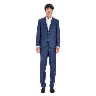 Ermenegildo Zegna Blaues Wollanzugkleid - - Suits - Herren - Blau - 3XL