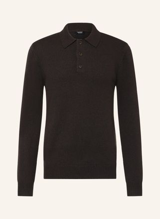 Reiss Reiss Strick-Poloshirt Daunton Aus Cashmere braun