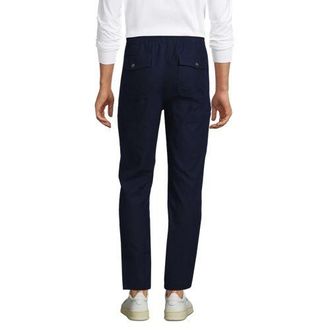 Lands End Utility-Hose mit Schlupfbund, Herren, Gr&ouml;&szlig;e:XXL 76 regular, Blau, Baumwolle, by Lands End